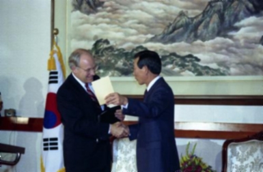 이종구 국방 장관 미국 국방장관 환영식 #126440 | 경기도메모리 디지털 아카이브